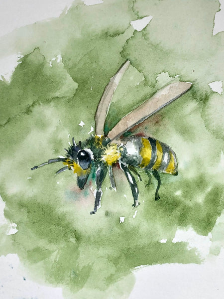Small Bumblebee Painting – Kate Sydney Jewelry